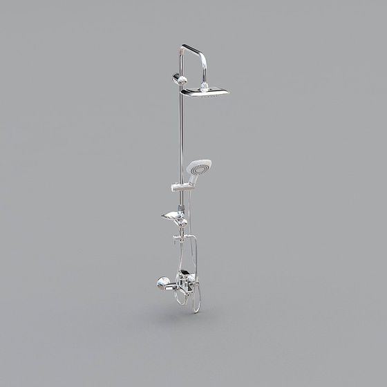Elegant Shower System 3D Model for Modern Spaces