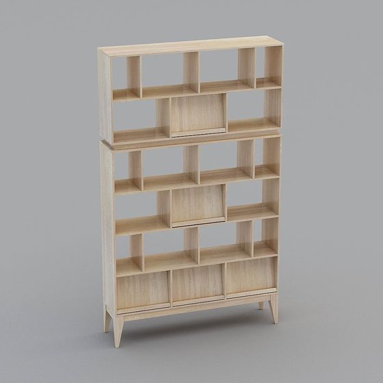 Modular Bookshelf 3D model
