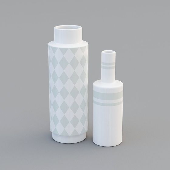Harlequin Vases 3D model for Creative Spaces