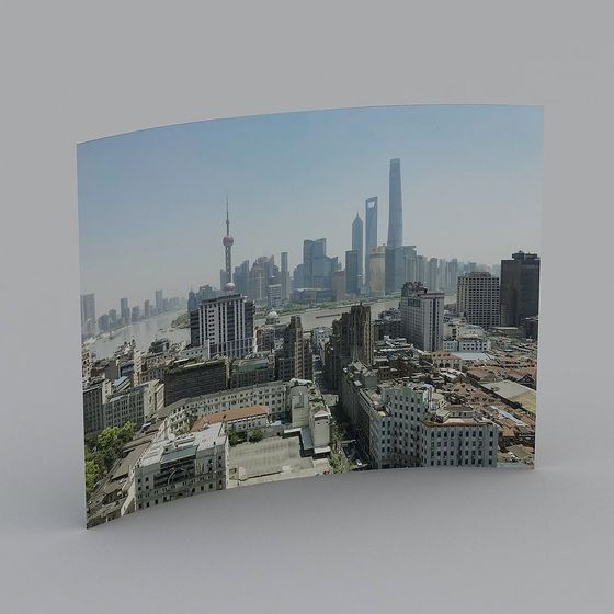 Urban Skyline 3D model