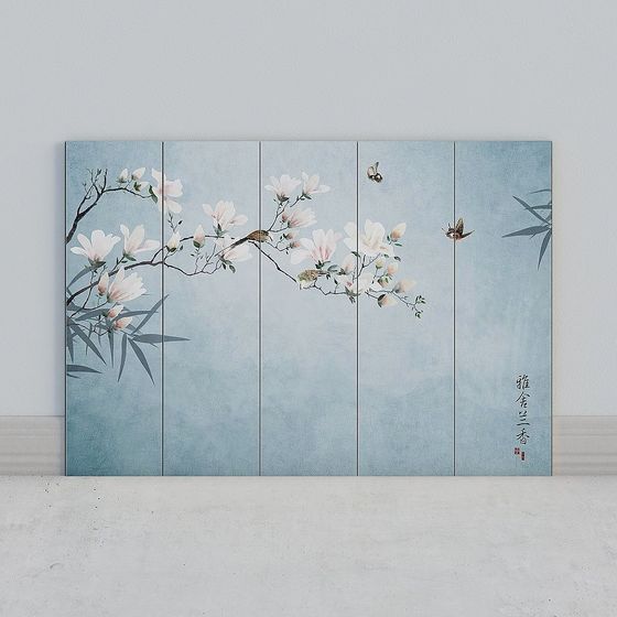 Spring Blossom Poetry 3D model for Creative Projects