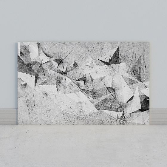 Abstract Fragments 3D model - Modern Art Design