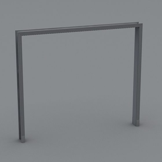 Sleek Metal Frame 3D model for Modern Design