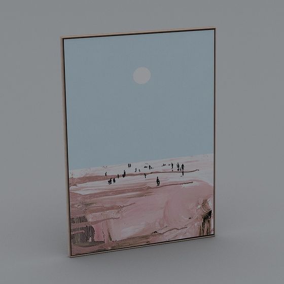 Moonlit Desert 3D model for Creative Projects