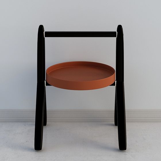 Urban Corner Stool 3D model for Creative Spaces