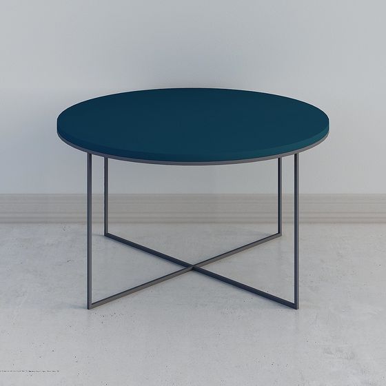 Stylish Low-Poly Round Table 3D model