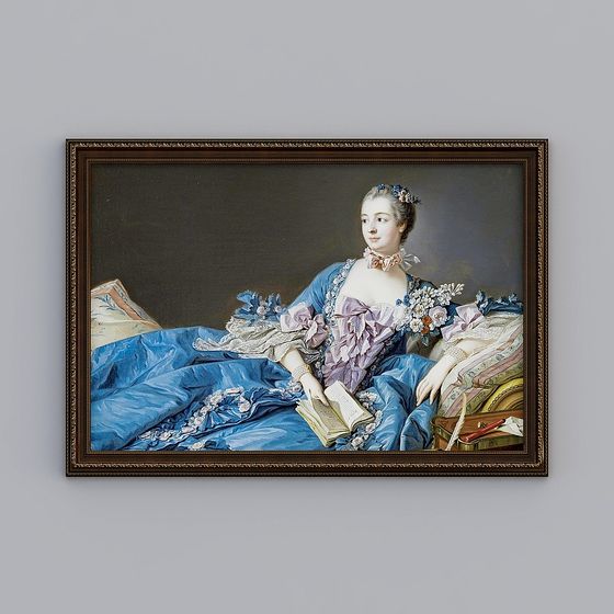 Regal Lady 3D model - A Blend of Classic and Modern Aesthetics