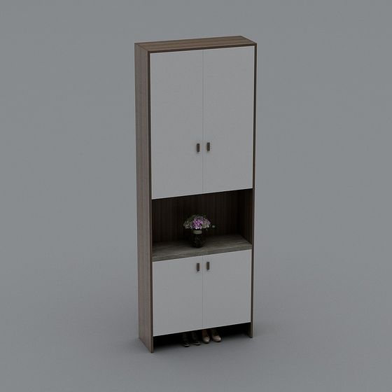 Sleek and Functional Storage Cabinet 3D model