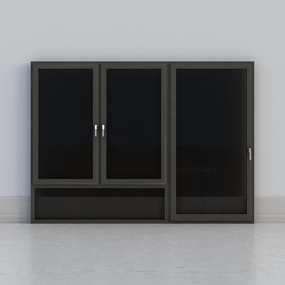 Urban Window 3D model for Modern Architecture