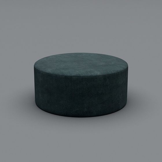 Soft Green Round Cushion 3D model