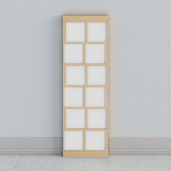 Minimalist Grid Window Door 3D model