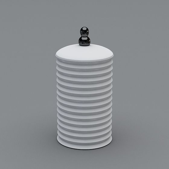 Elegant Low-Poly Jar 3D model