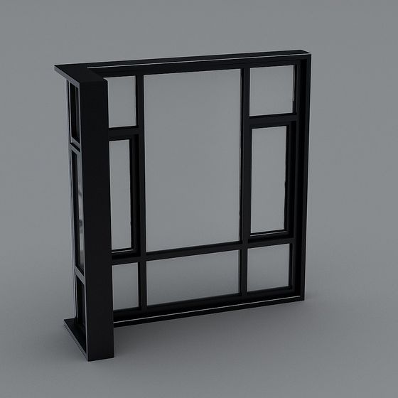 Industrial Style Window Frame 3D model