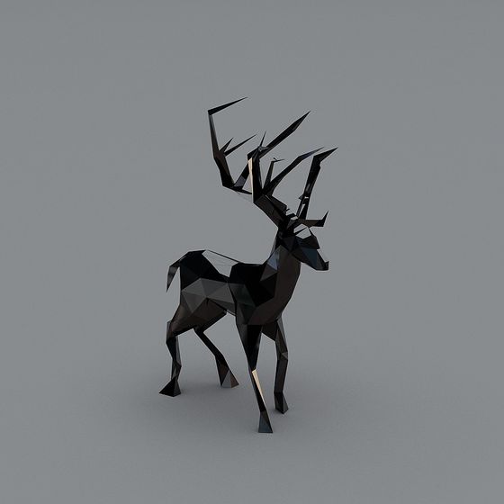 Low Poly Deer Model 3D Model