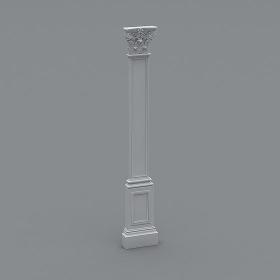 Elegant Roman Column 3D model for Classic Designs
