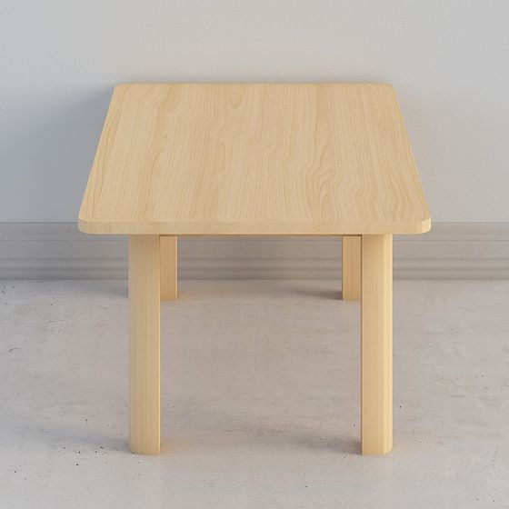 Wood Color Study Table 3D Model