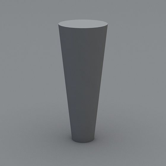 Sleek Minimalist Cone Column 3D model