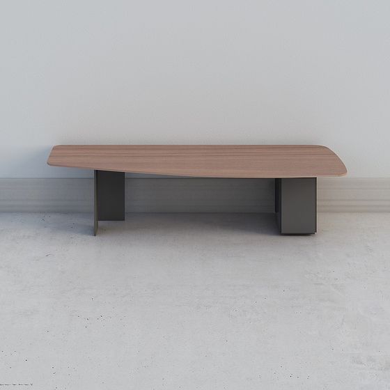 Streamlined Bench 3D model for Modern Design