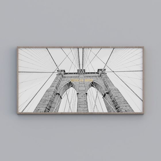 Brooklyn Bridge 3D model for Creative Projects