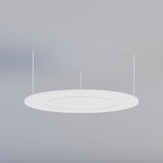 Suspended Disc Lamp 3D model