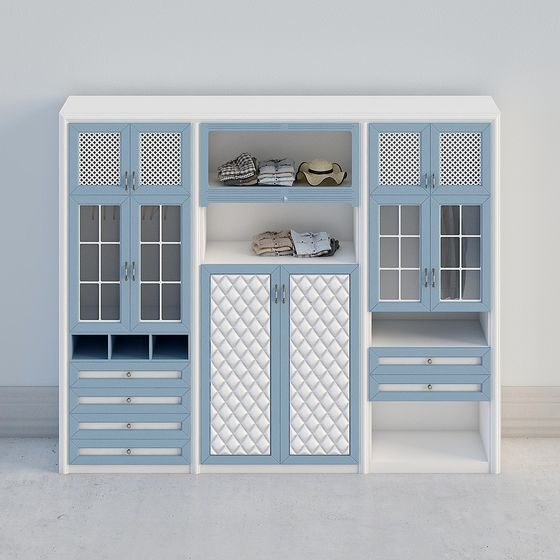 Cozy Closet 3D model in Low Poly Style
