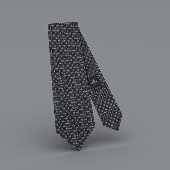 Elegant Low-Poly Tie 3D model