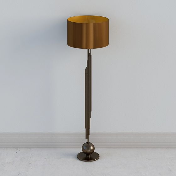 Luxurious Low-Poly 3D Model Lamp Design
