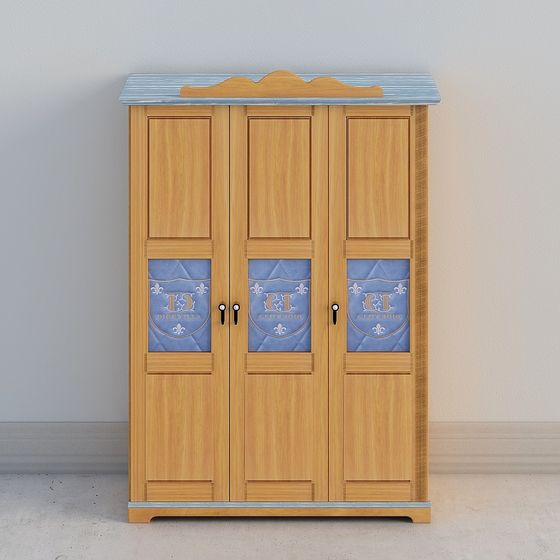 Stylish Low-Poly Wardrobe 3D model for Creative Projects