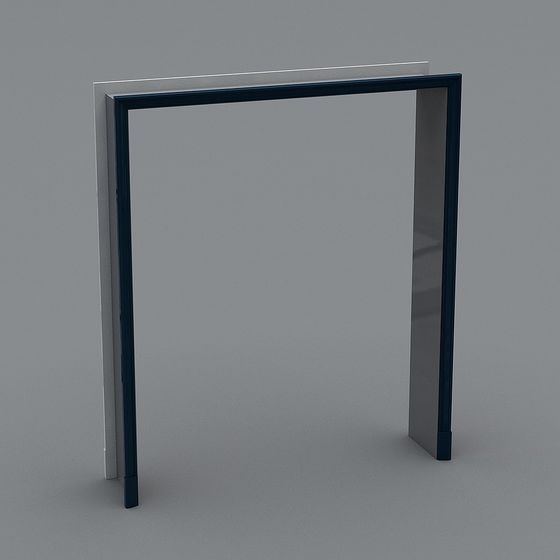 Elegant Low-Poly Door Frame 3D model