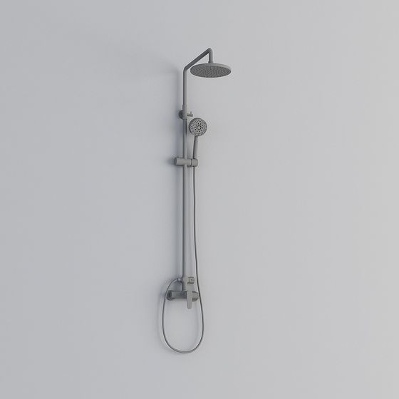 Minimalist Shower System 3D model