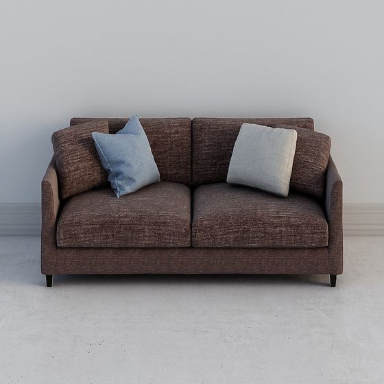 Stylish Low-Poly Sofa 3D model for Modern Interiors