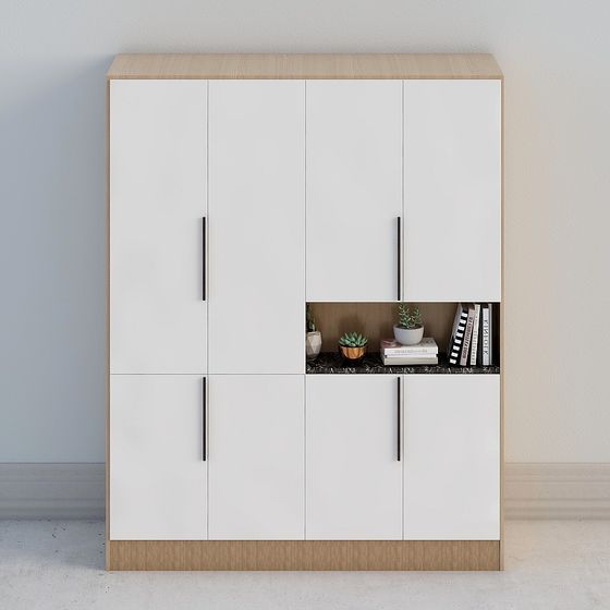 City Bookshelf Cabinet 3D model