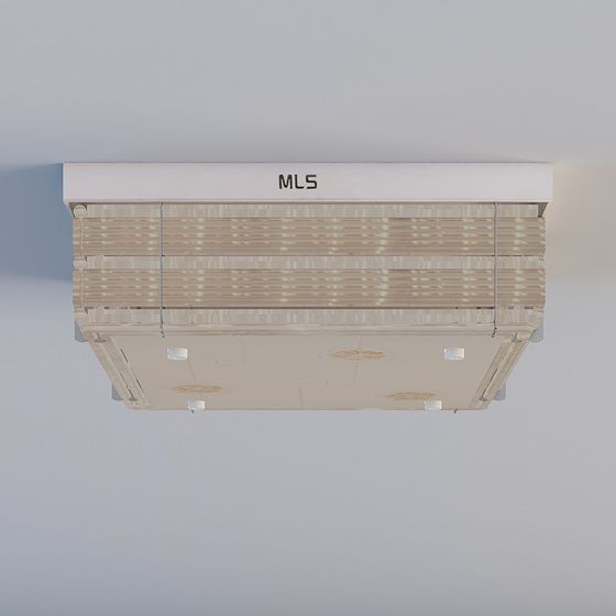 MLS Smart Curtain 3D Model in Low Poly Style
