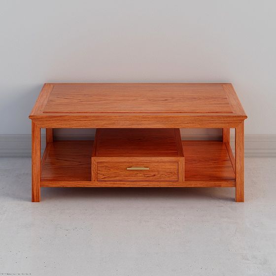 Elegant Low-Poly Coffee Table 3D model