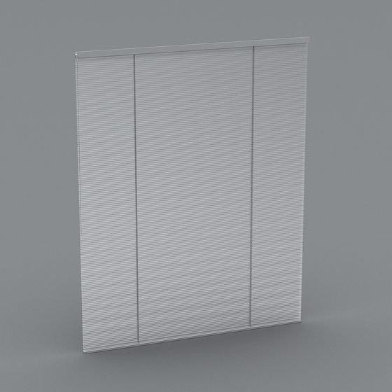 Elegant Low-Poly Louvered Shutter 3D model