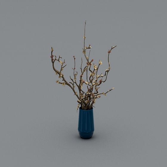 Blossoming Spring Branch 3D model