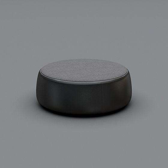 Minimalist Round Cushion 3D model