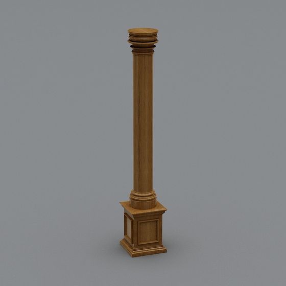 Elegant Roman Column 3D model for Creative Projects