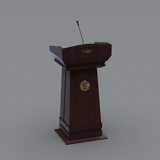 Lecture Table 3D Model – Earth Color Free