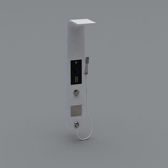 Smart Shower System 3D model for Modern Interiors