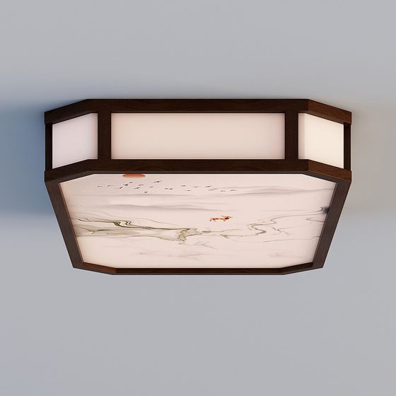 Cloud Crane Flying Ceiling Light 3D model