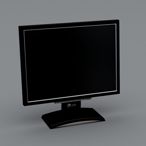 Low-Poly LG Monitor 3D Model