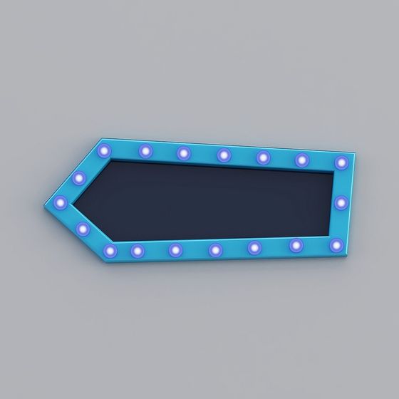 Vintage Cinema Inspired Arrow 3D model