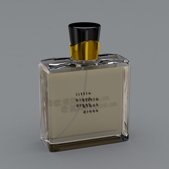 Elegant Low-Poly Perfume Bottle 3D Model
