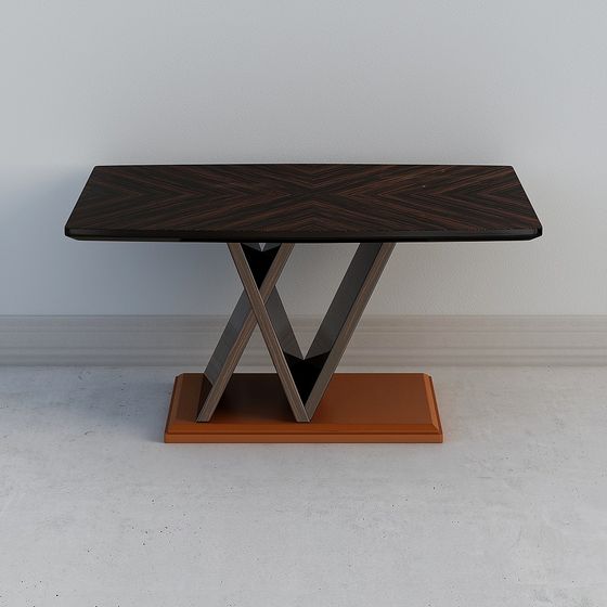 Geometric Art Dining Table 3D model