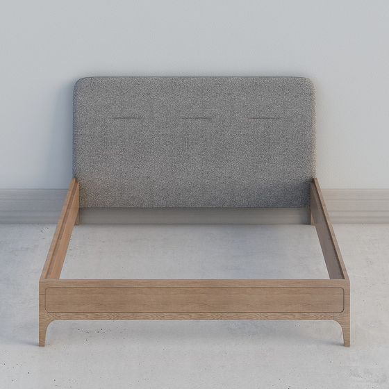 Stylish 3D Bed Frame Model for Contemporary Interiors