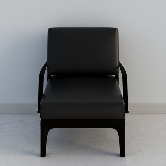 Urban Black Chair 3D model for Modern Spaces