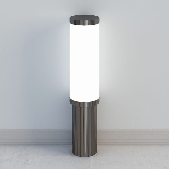 Elegant Low-Polygon 3D Lamp Post Model