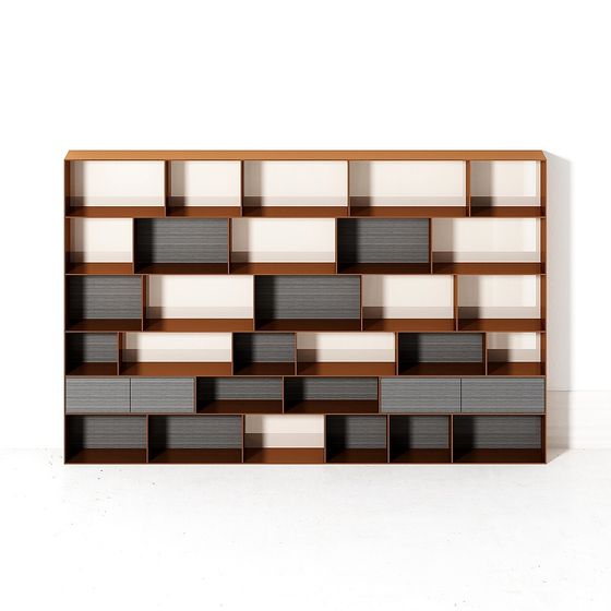 Modular Bookshelf 3D model for Interior Design