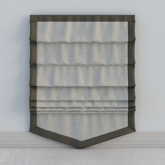 Low-Poly Roman Shade 3D model for Modern Interiors